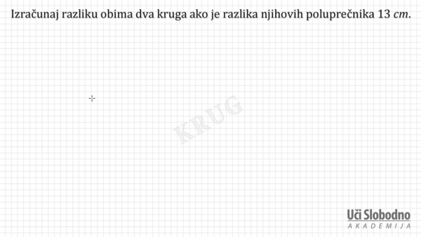 Obim kruga - Zadatak 5