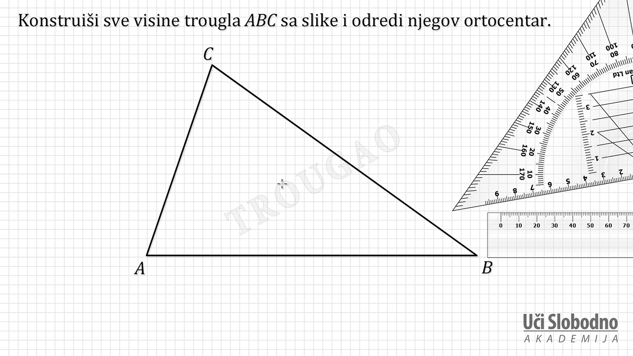 Visina trougla i ortocentar - Zadatak 2